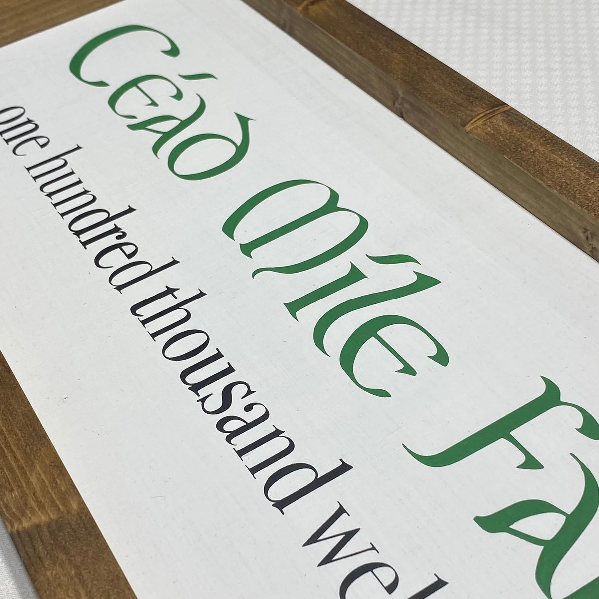 Cead Mile Failte Plaque – Lagron Miller Company